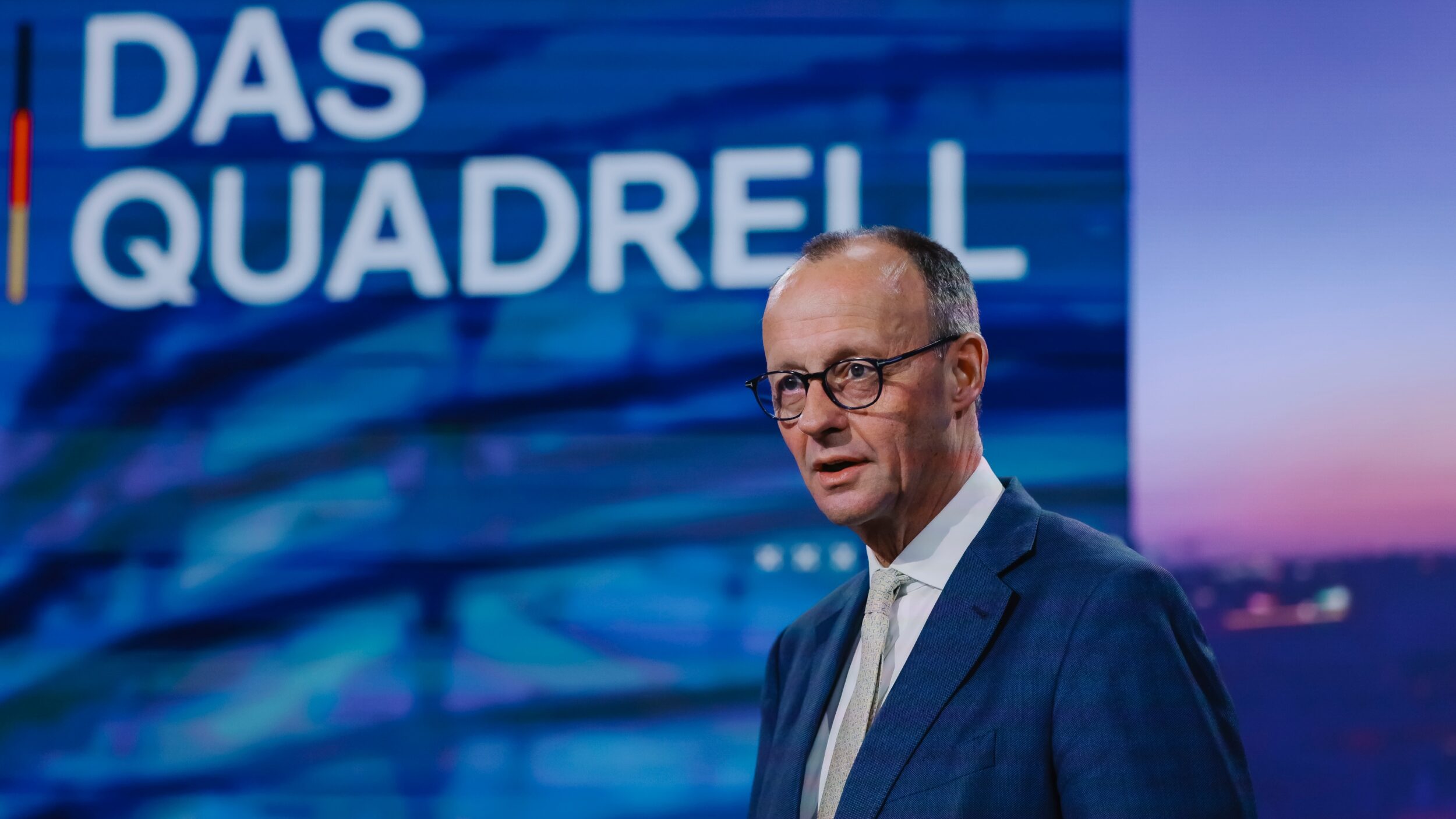 Stimmen zum TV-Quadrell: Merz klarer Sieger. - CDU